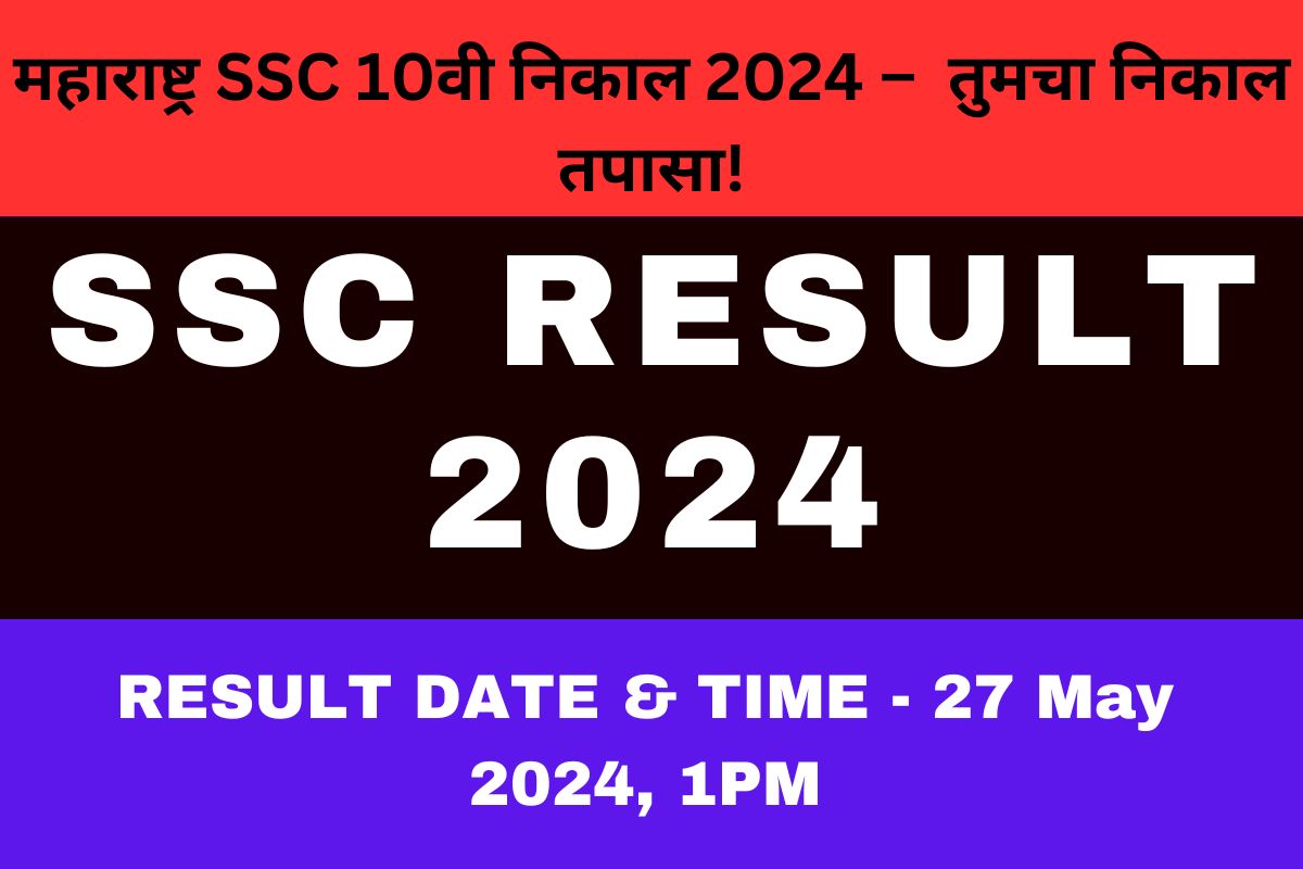 Latest Maharashtra SSC Result 2024 Check Online - Download
